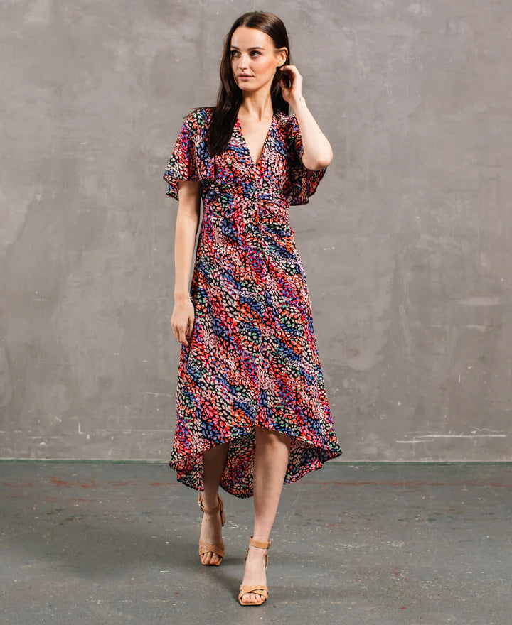 Multi-Coloured Midi Dress– Blanc Closet